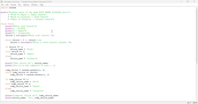 namrata porwal on LinkedIn: rock paper scissors game by using python namrata porwal on LinkedIn: rock paper scissors game by using python