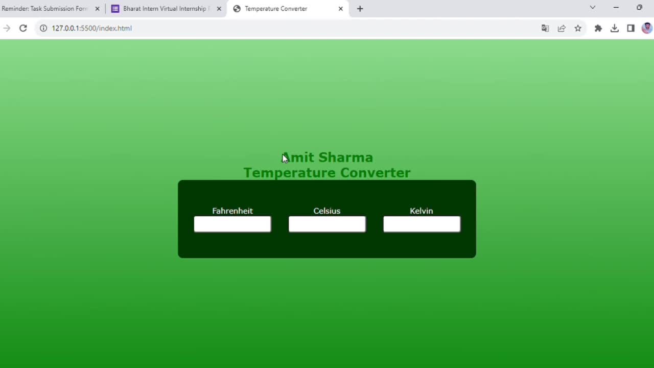 Amit Sharma on LinkedIn: #bharatintern #html #css #javascript Amit Sharma on LinkedIn: #bharatintern #html #css #javascript