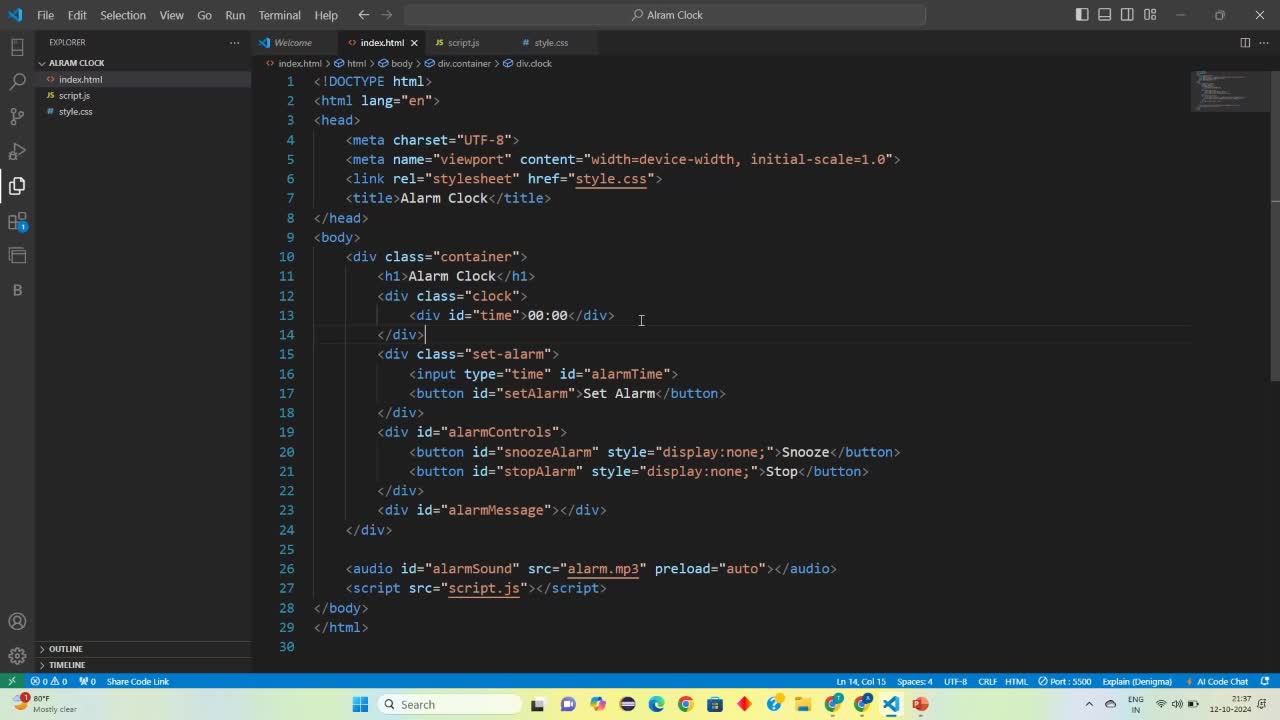 Alisha Tamboli on LinkedIn: Day 3 - JavaScript Learning Journey: Alarm ... Alisha Tamboli on LinkedIn: Day 3 - JavaScript Learning Journey: Alarm ...