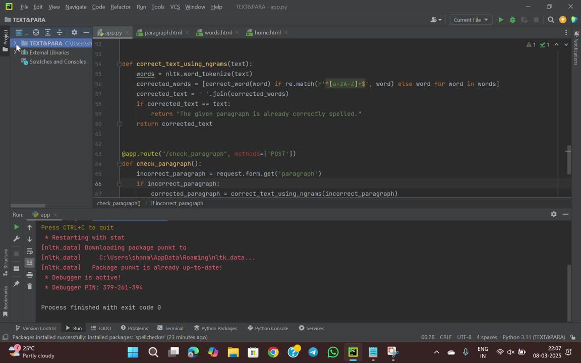 #webdevelopment #python #textblob #spellfixer #learningjourney ... #webdevelopment #python #textblob #spellfixer #learningjourney ...