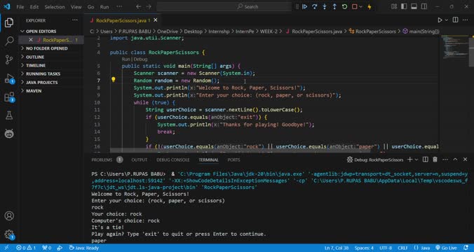 RUPAS BABU PENUMAKA on LinkedIn: #internship #java #coding # ... RUPAS BABU PENUMAKA on LinkedIn: #internship #java #coding # ...