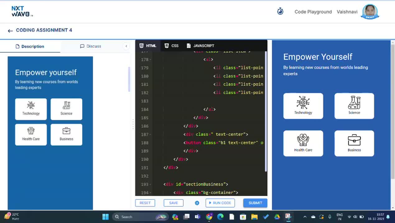 Completed my coding assignment 4 with Bootstrop | Vaishnavi Saudagar ... Completed my coding assignment 4 with Bootstrop | Vaishnavi Saudagar ...