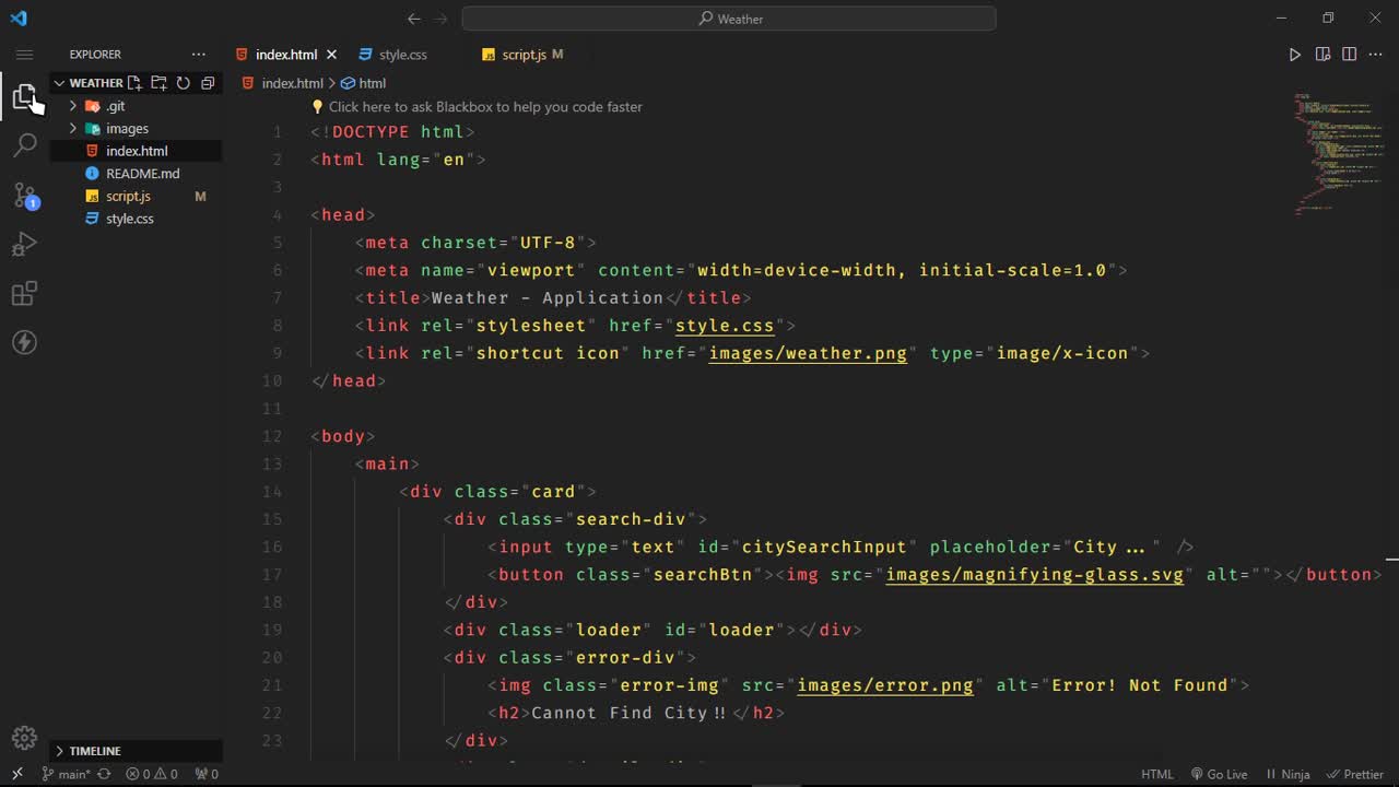 Created a weather application using HTML, CSS, and Javascript | Aakash ... Created a weather application using HTML, CSS, and Javascript | Aakash ...