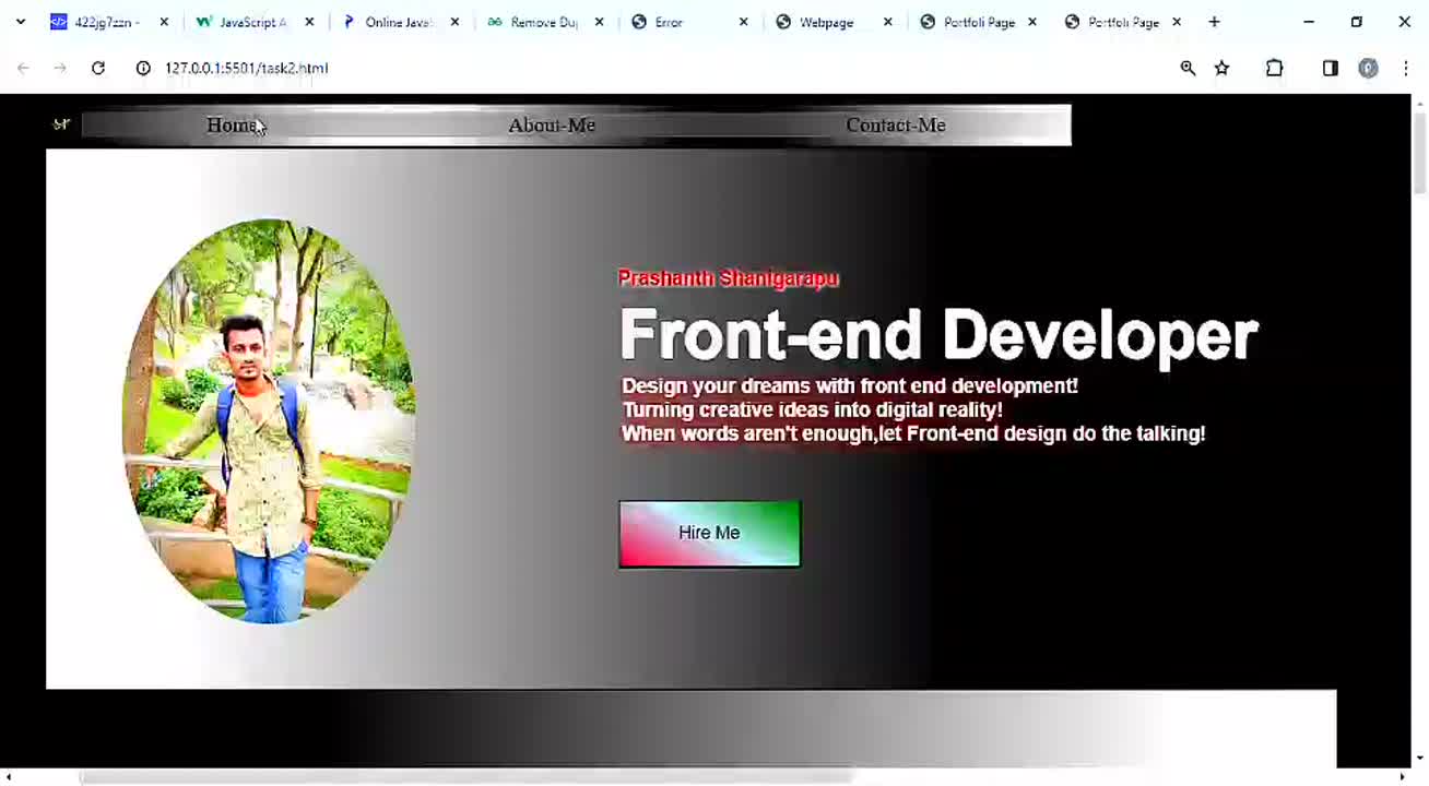 PRASHANTH SHANIGARAPU on LinkedIn: My portfolio- using html and css PRASHANTH SHANIGARAPU on LinkedIn: My portfolio- using html and css