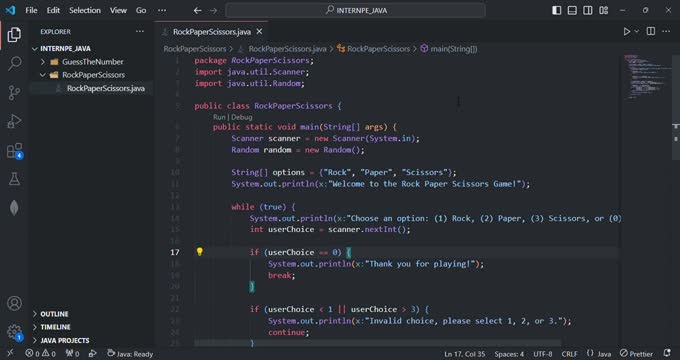 Harshit Sharma on LinkedIn: #internpe #java #programming #gamedev # ... Harshit Sharma on LinkedIn: #internpe #java #programming #gamedev # ...
