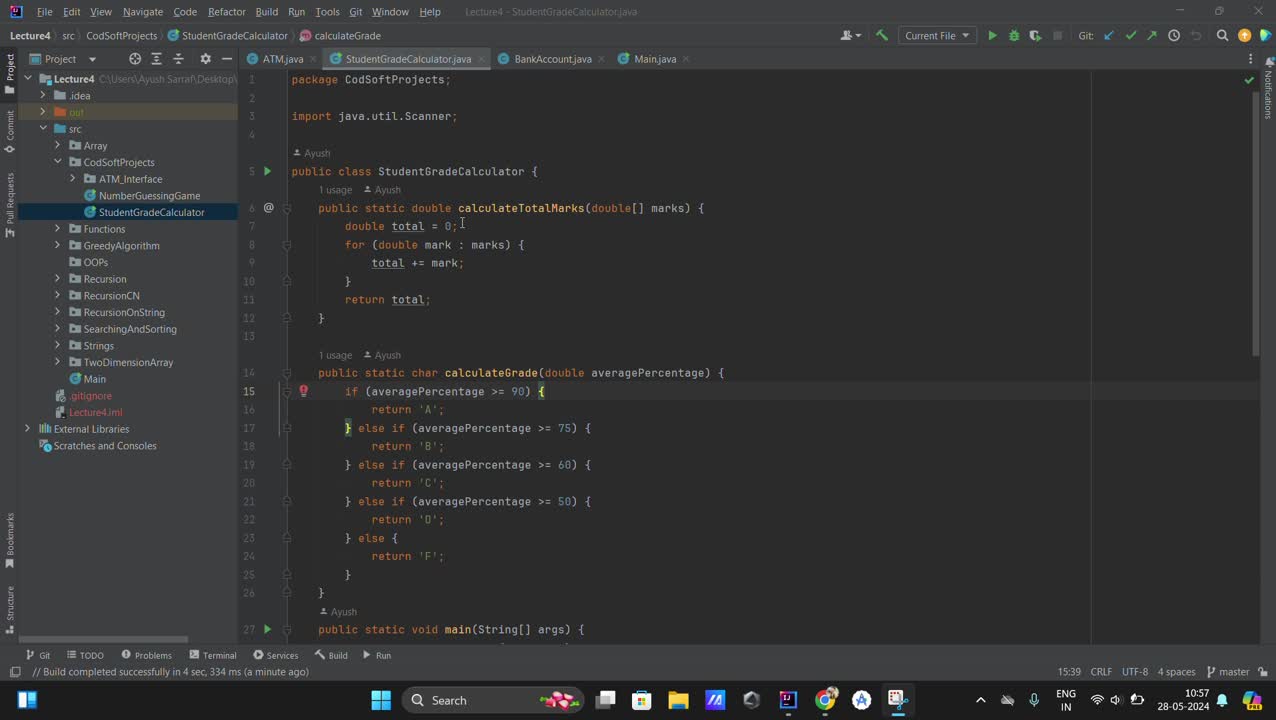 Ayush Kumar on LinkedIn: #internship #codsoft #java #programming # ... Ayush Kumar on LinkedIn: #internship #codsoft #java #programming # ...