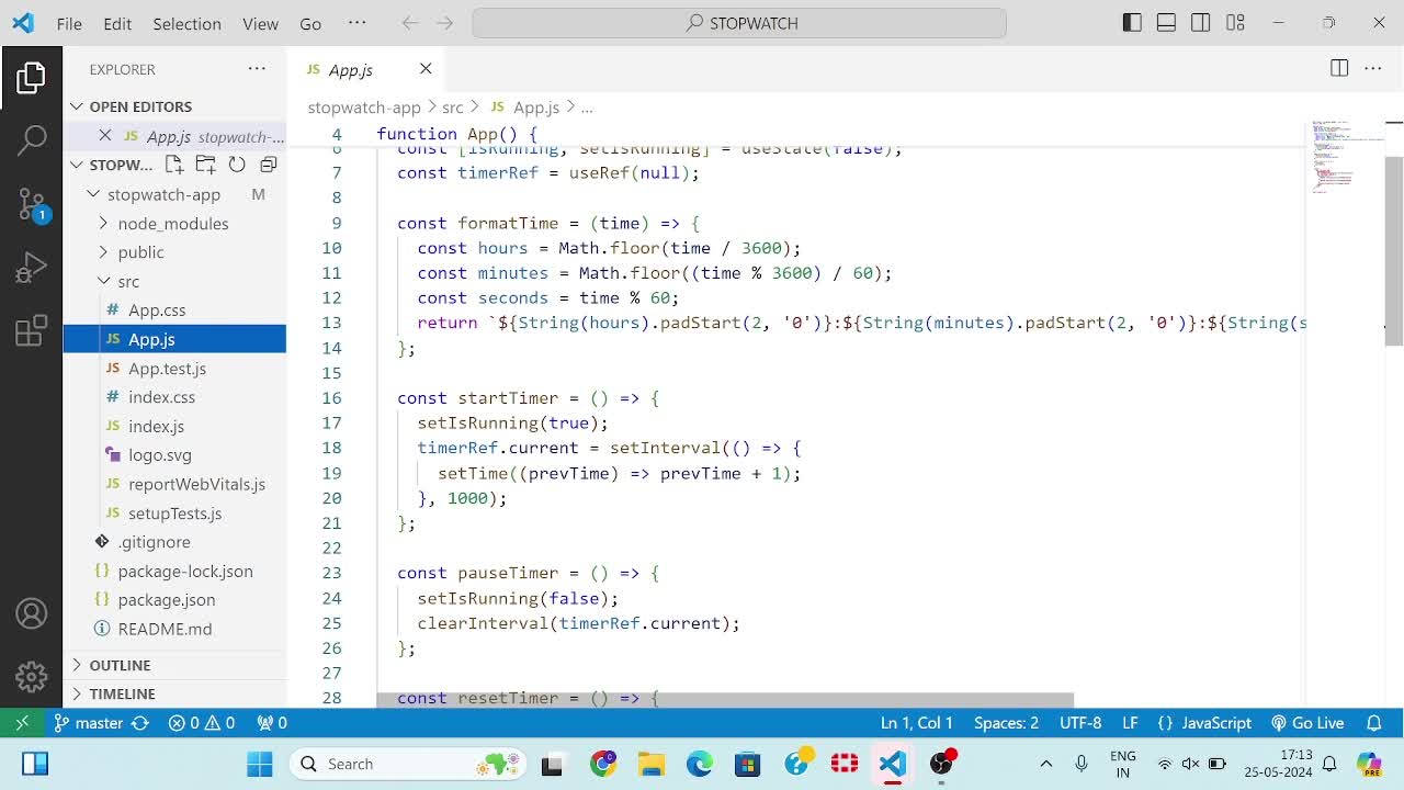 Launching my JavaScript stopwatch project | Mulpuru Charishma posted on ... Launching my JavaScript stopwatch project | Mulpuru Charishma posted on ...