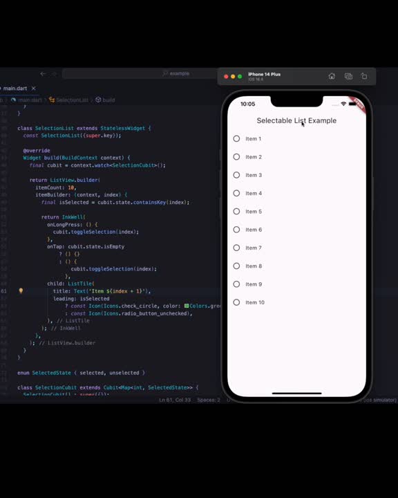 π± Flutter Tip: Creating a Selectable List Using Cubit π± π₯ Feature π₯ ... π± Flutter Tip: Creating a Selectable List Using Cubit π± π₯ Feature π₯ ...
