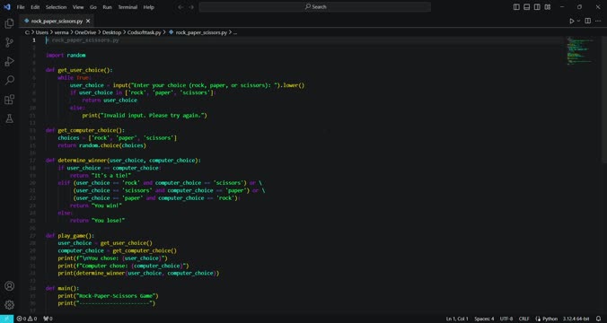 Shashank Verma on LinkedIn: #task4 #codsoft #internship #pythonprogramming Shashank Verma on LinkedIn: #task4 #codsoft #internship #pythonprogramming