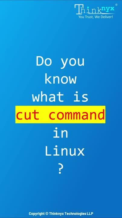 Thinknyx Technologies on LinkedIn: #thinknyx #technologies #linux #cut ... Thinknyx Technologies on LinkedIn: #thinknyx #technologies #linux #cut ...