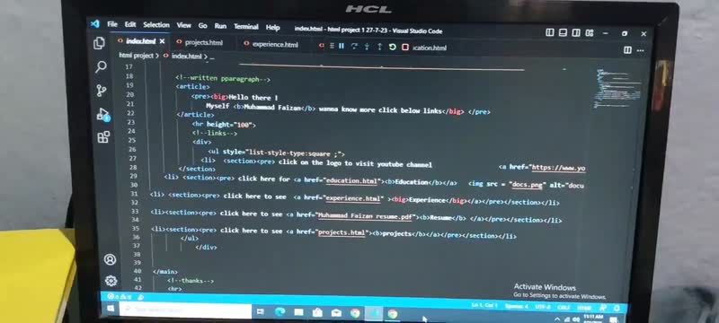 Muhammad Faizan Ahmed on LinkedIn: final html project done 👍 Muhammad Faizan Ahmed on LinkedIn: final html project done 👍