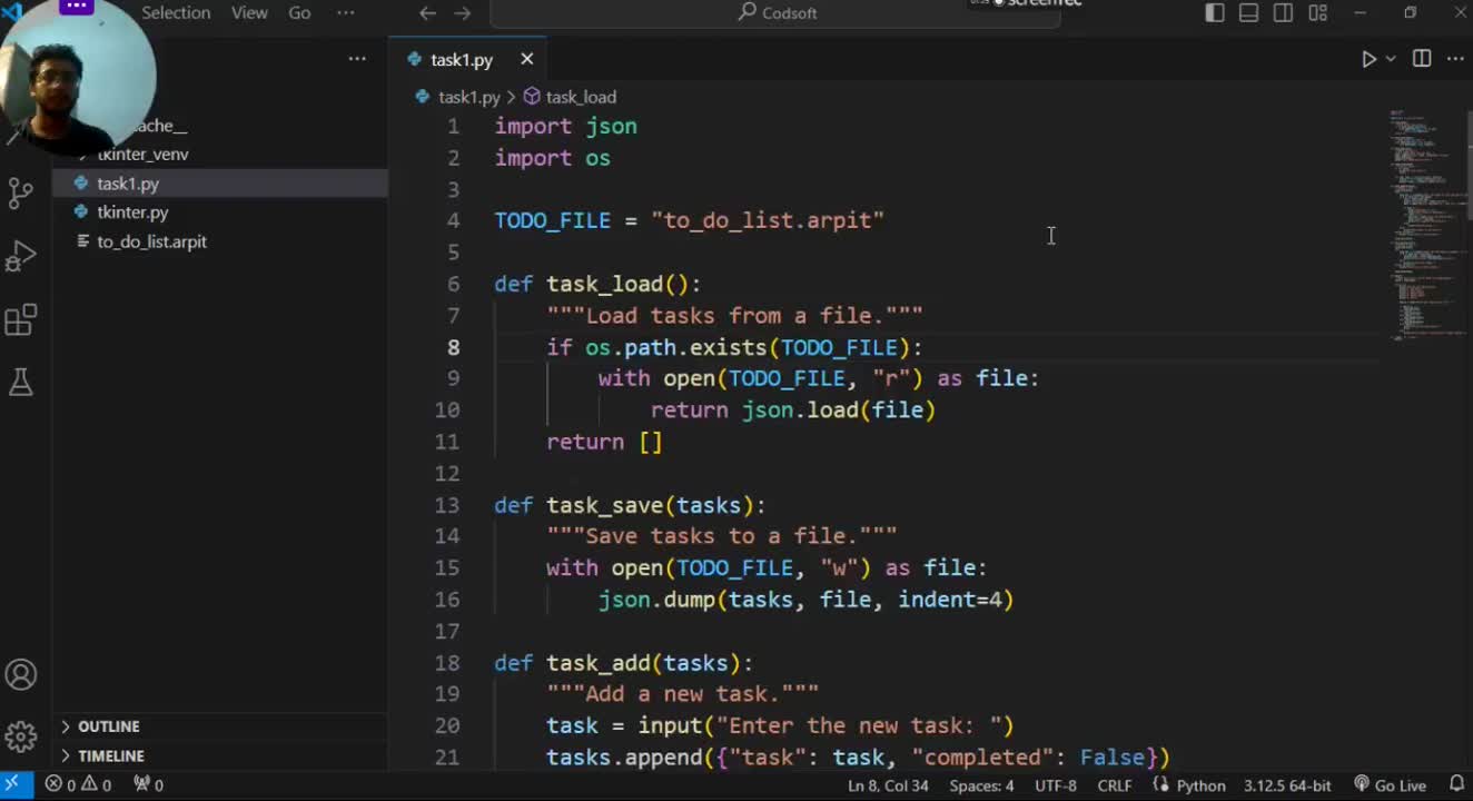 Arpit Gupta on LinkedIn: #codsoft #pythonprogramming #todoapp # ... Arpit Gupta on LinkedIn: #codsoft #pythonprogramming #todoapp # ...
