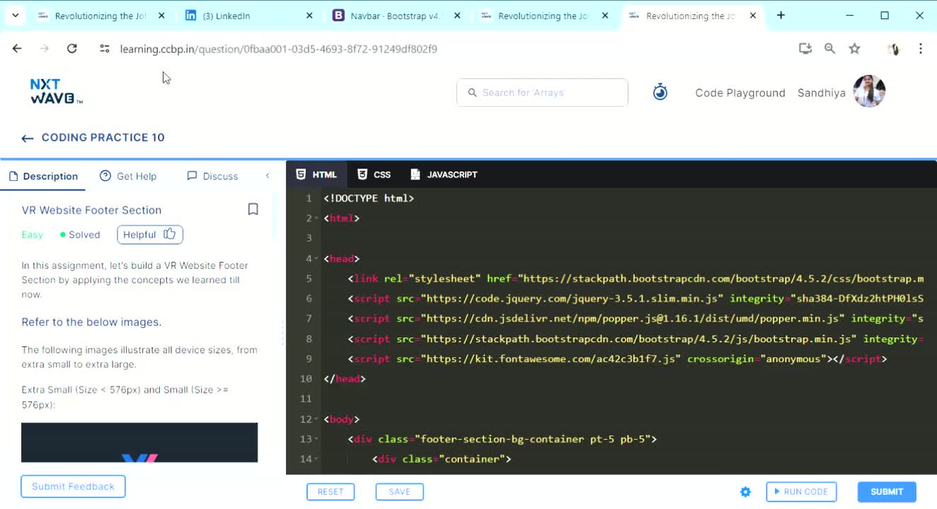 Sandhiya N on LinkedIn: #day25 #html #css #bootstrap #nxtwave #ccbp # ... Sandhiya N on LinkedIn: #day25 #html #css #bootstrap #nxtwave #ccbp # ...