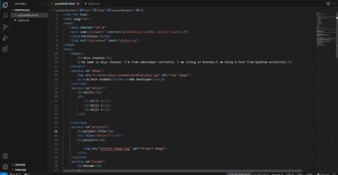 Diya Chauhan on LinkedIn: #internjunction #portfolioewbsite #html #css Diya Chauhan on LinkedIn: #internjunction #portfolioewbsite #html #css
