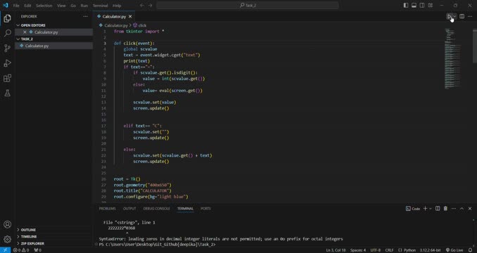 Deepika Bisht on LinkedIn: #python #internship #calculator #codsoft Deepika Bisht on LinkedIn: #python #internship #calculator #codsoft