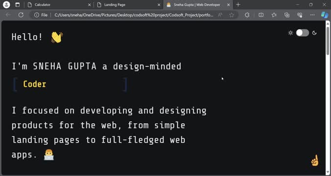 Sneha Gupta on LinkedIn: #webdevelopment #html #css #portfoliowebsite # ... Sneha Gupta on LinkedIn: #webdevelopment #html #css #portfoliowebsite # ...