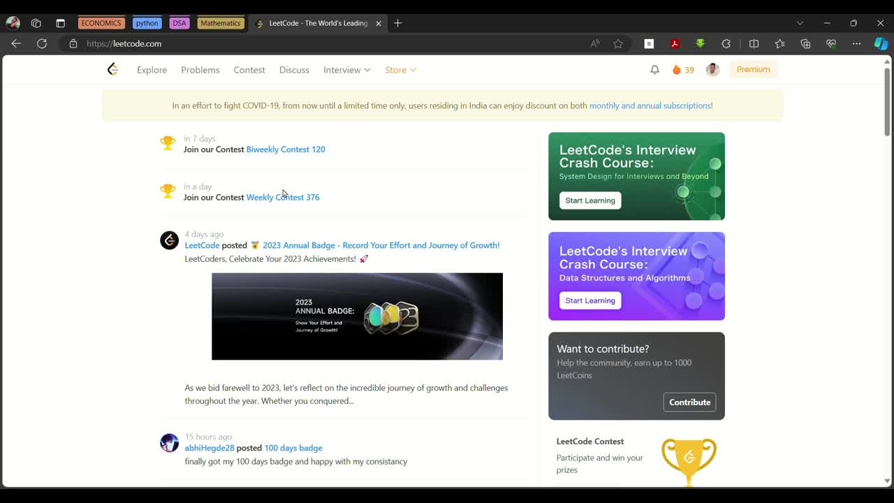 Priyanshu Yadav on LinkedIn: #leetcode #codingmilestone Priyanshu Yadav on LinkedIn: #leetcode #codingmilestone