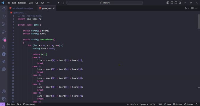 Surendran Prasanna on LinkedIn: #intern #internpe #javaprogramming #coding Surendran Prasanna on LinkedIn: #intern #internpe #javaprogramming #coding