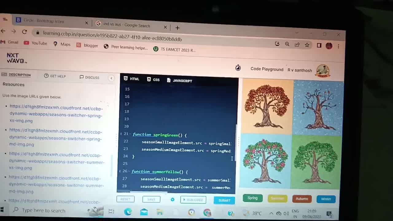 Santhosh R.V on LinkedIn: JavaScript Developer ccbp 4.0 HTML+CSS CSS ... Santhosh R.V on LinkedIn: JavaScript Developer ccbp 4.0 HTML+CSS CSS ...