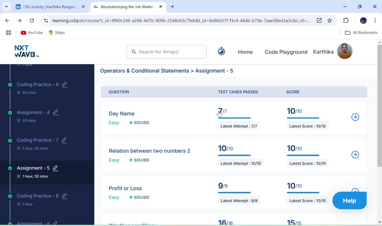 Karthika Rangan on LinkedIn: #codechallenge #java #assignment5 Karthika Rangan on LinkedIn: #codechallenge #java #assignment5