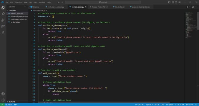 Siya Goel on LinkedIn: #codsoft #python #contactmanagement # ... Siya Goel on LinkedIn: #codsoft #python #contactmanagement # ...