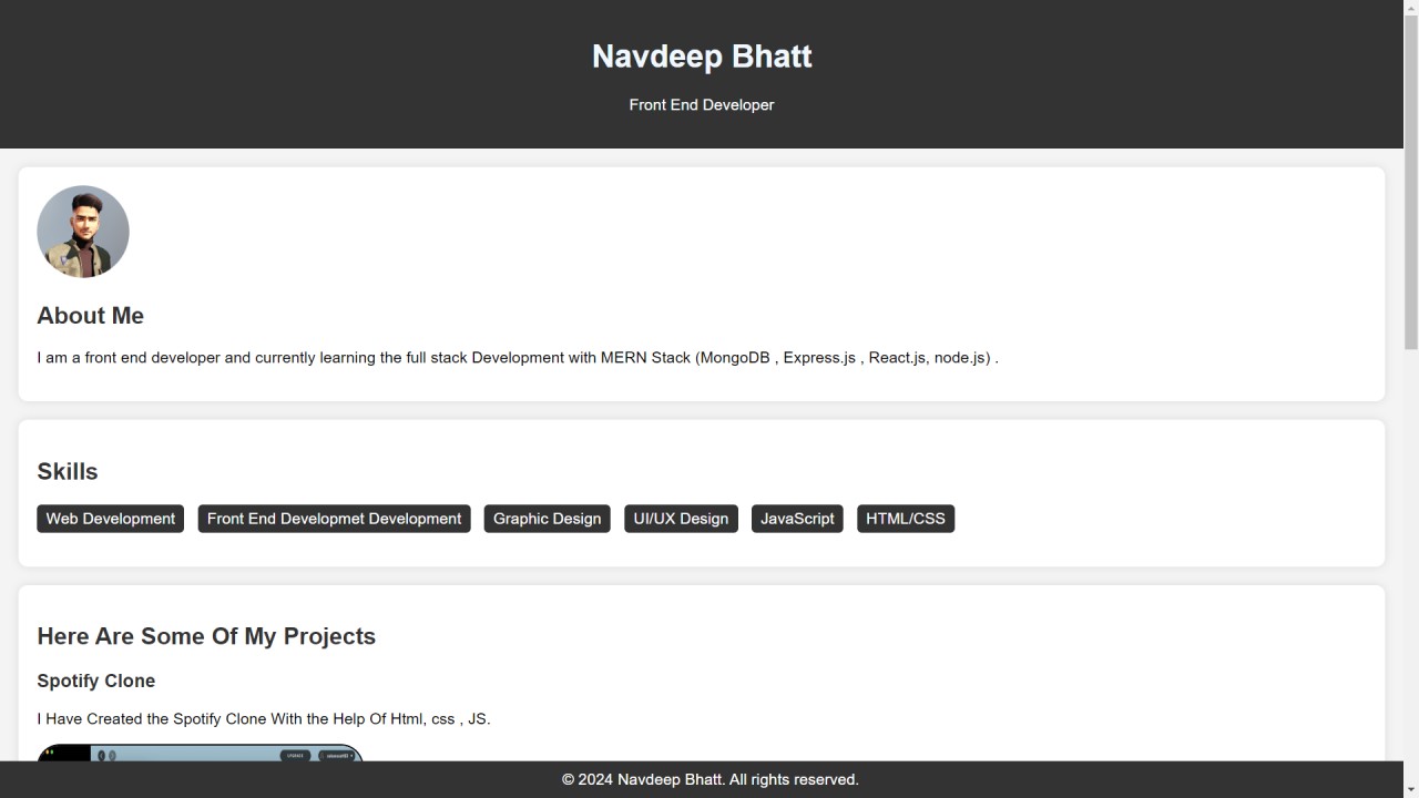 NAVDEEP BHATT on LinkedIn: #portfolio #webdevelopment #codsoft # ... NAVDEEP BHATT on LinkedIn: #portfolio #webdevelopment #codsoft # ...
