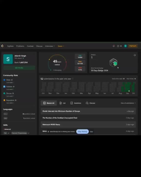 Adarsh kumar Singh on LinkedIn: #leetcode #codingjourney # ... Adarsh kumar Singh on LinkedIn: #leetcode #codingjourney # ...