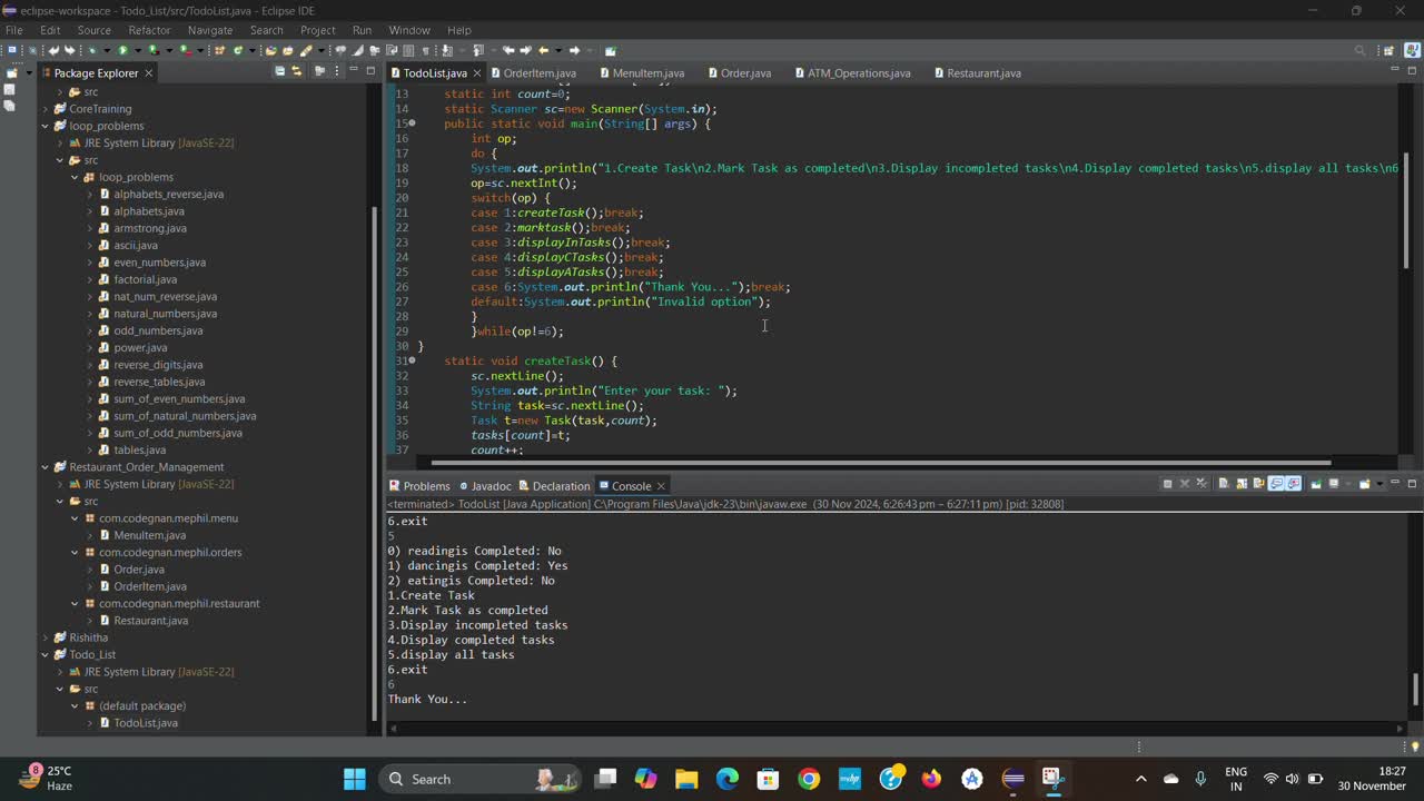 Nandam Poojitha on LinkedIn: #java #javadevelopment #taskmanager # ... Nandam Poojitha on LinkedIn: #java #javadevelopment #taskmanager # ...