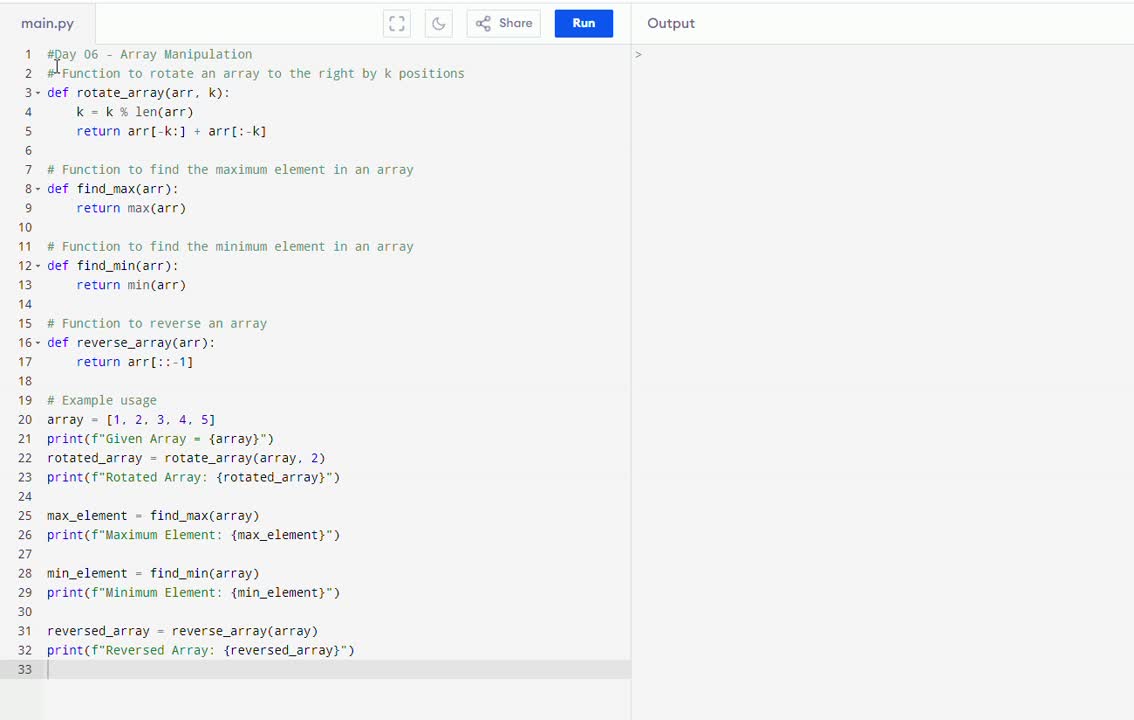 Vignesh M on LinkedIn: #codingchallenge #arraymanipulation #programming ... Vignesh M on LinkedIn: #codingchallenge #arraymanipulation #programming ...