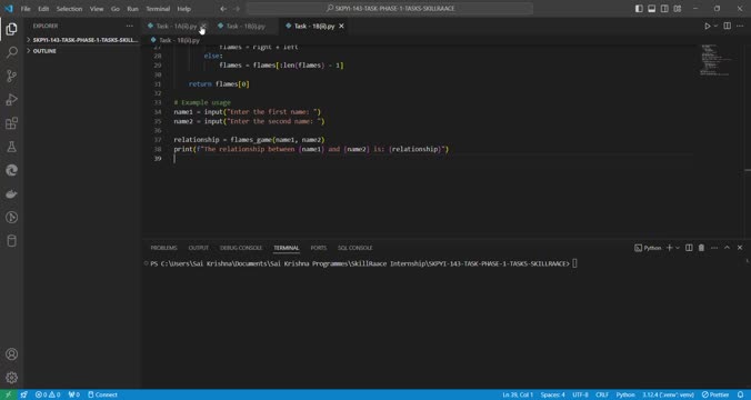 My Python work on SKILLRAACE | Kannan Santhana Gopala Krishnan posted ... My Python work on SKILLRAACE | Kannan Santhana Gopala Krishnan posted ...