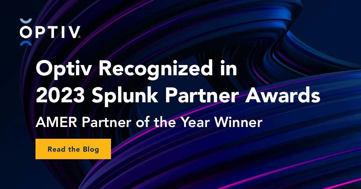 Josh Lohmann on LinkedIn: Optiv Recognized in 2023 Splunk Partner Awards Josh Lohmann on LinkedIn: Optiv Recognized in 2023 Splunk Partner Awards