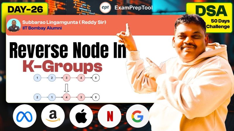 Reverse Last K Nodes || Day -26 DSA Challenge #dsa #coding #ept # ... Reverse Last K Nodes || Day -26 DSA Challenge #dsa #coding #ept # ...
