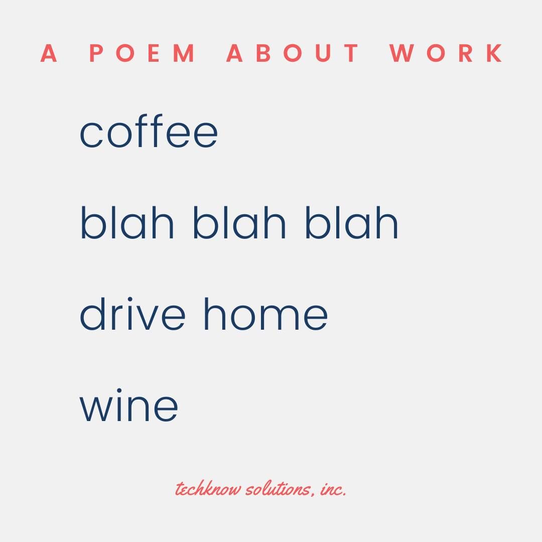 TechKnow Solutions, Inc. on LinkedIn: It's Monday... again😴 TechKnow Solutions, Inc. on LinkedIn: It's Monday... again😴
