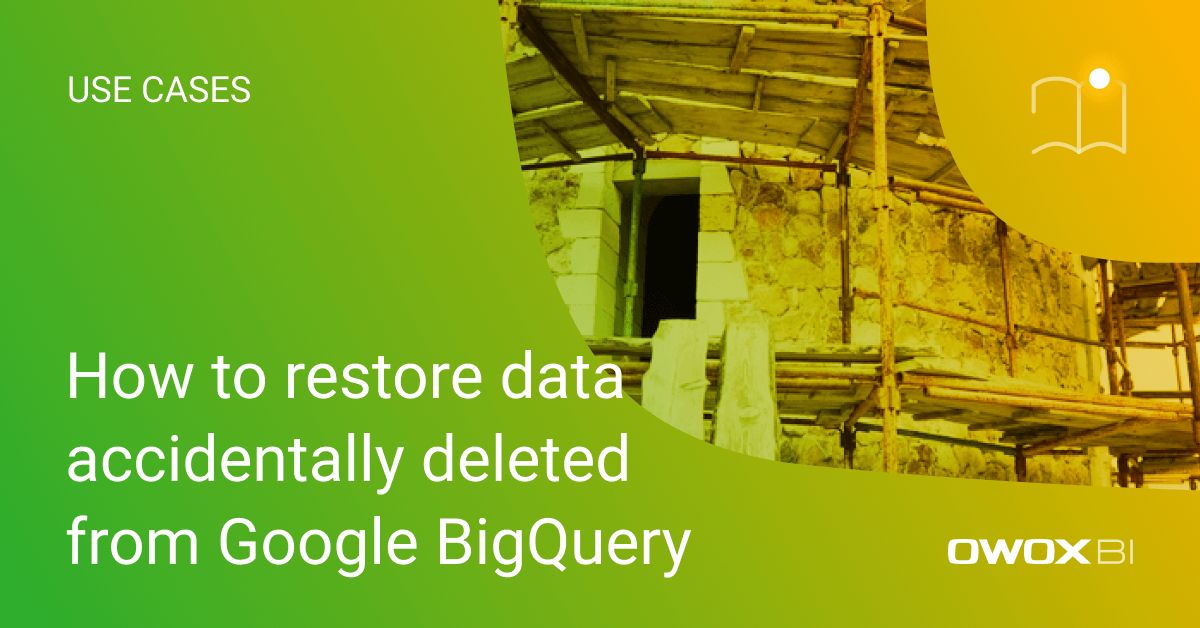 How to Restore Data Accidentally Deleted from Google BigQuery | Thomas ... How to Restore Data Accidentally Deleted from Google BigQuery | Thomas ...