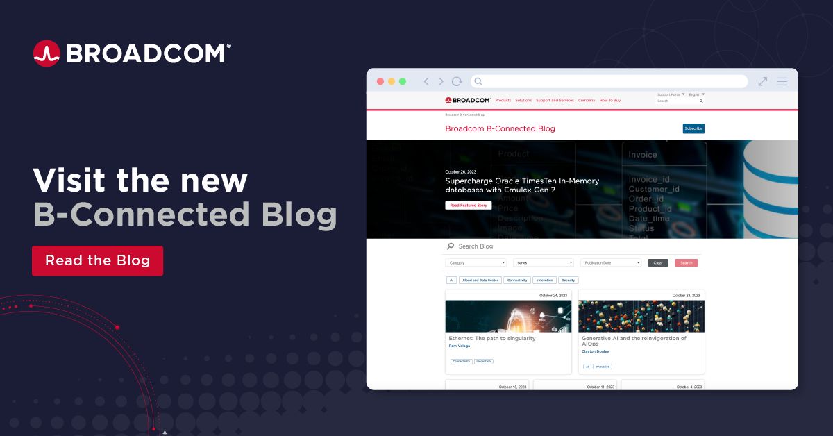 William Bunce on LinkedIn: Broadcom Blogs William Bunce on LinkedIn: Broadcom Blogs