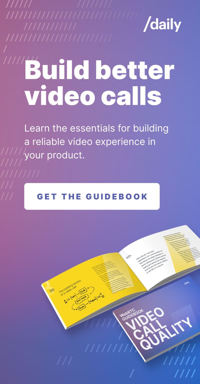 Daily on LinkedIn: WebRTC Video Call Quality eBook Daily on LinkedIn: WebRTC Video Call Quality eBook