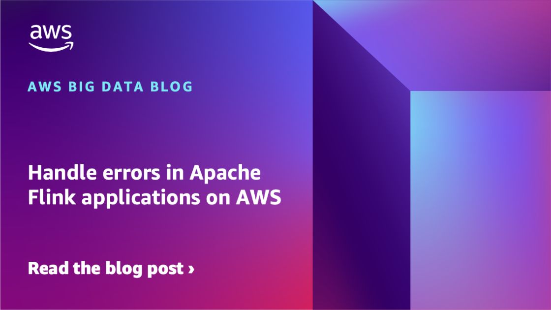 This post discusses strategies for handling errors in Apache Flink ... This post discusses strategies for handling errors in Apache Flink ...