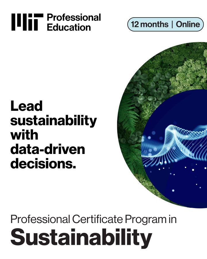 Sustainability | MIT - Sustainability | Professional Certificate Program Sustainability | MIT - Sustainability | Professional Certificate Program