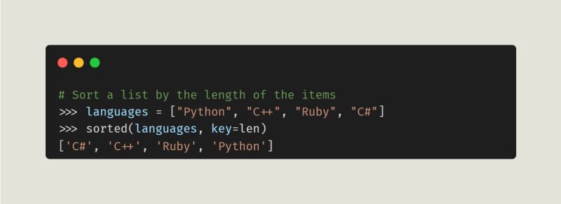 🐍 Michael Driscoll on LinkedIn: How to sort a list of strings by length ... 🐍 Michael Driscoll on LinkedIn: How to sort a list of strings by length ...