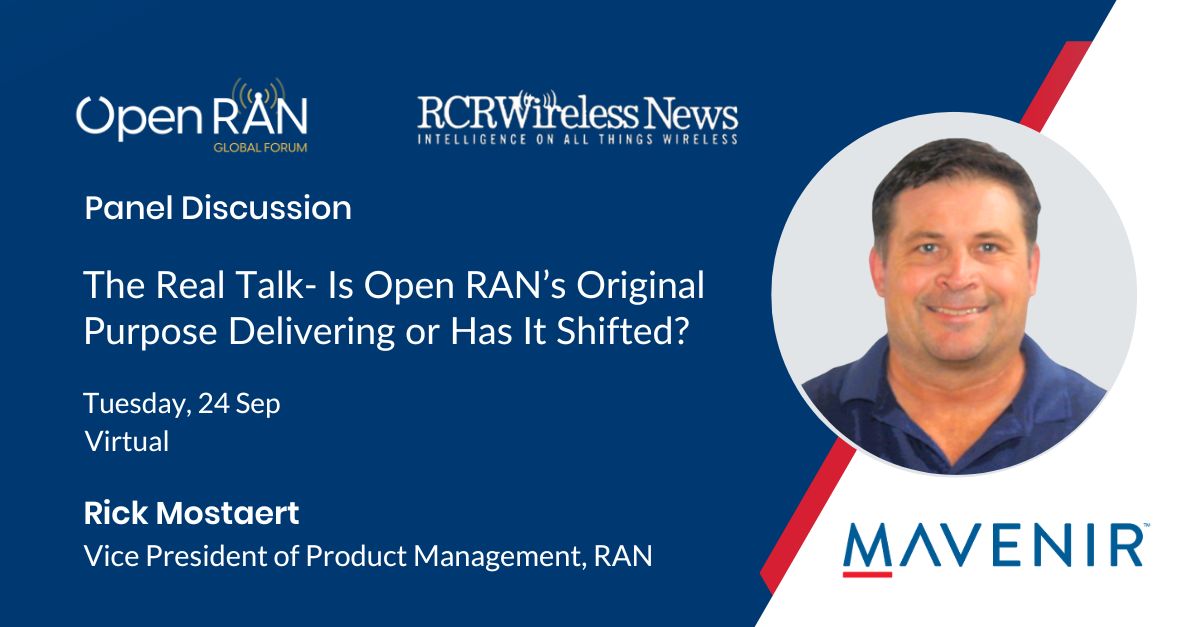 Mavenir on LinkedIn: #openran Mavenir on LinkedIn: #openran