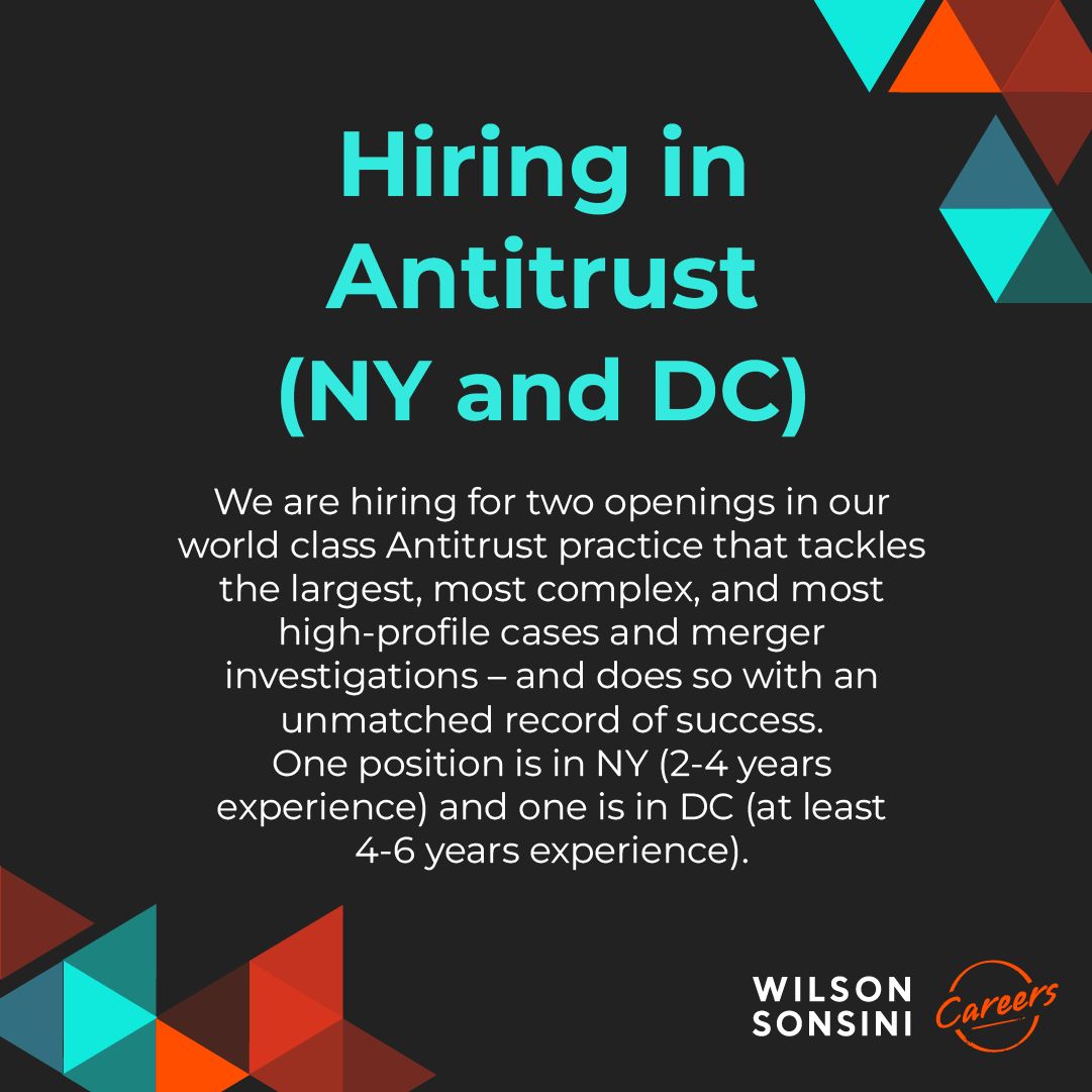 Ian Edvalson on LinkedIn: #hiring #antitrust Ian Edvalson on LinkedIn: #hiring #antitrust