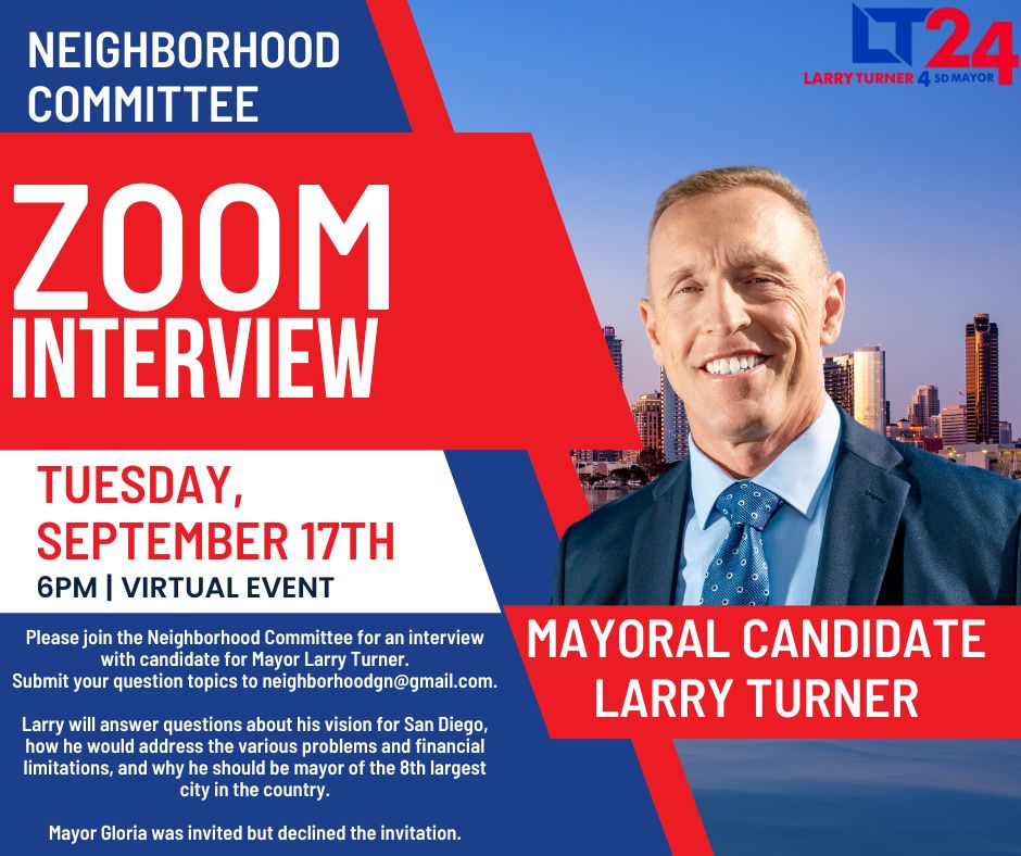 Larry Turner For San Diego Mayor on LinkedIn: #lt4sd # ... Larry Turner For San Diego Mayor on LinkedIn: #lt4sd # ...