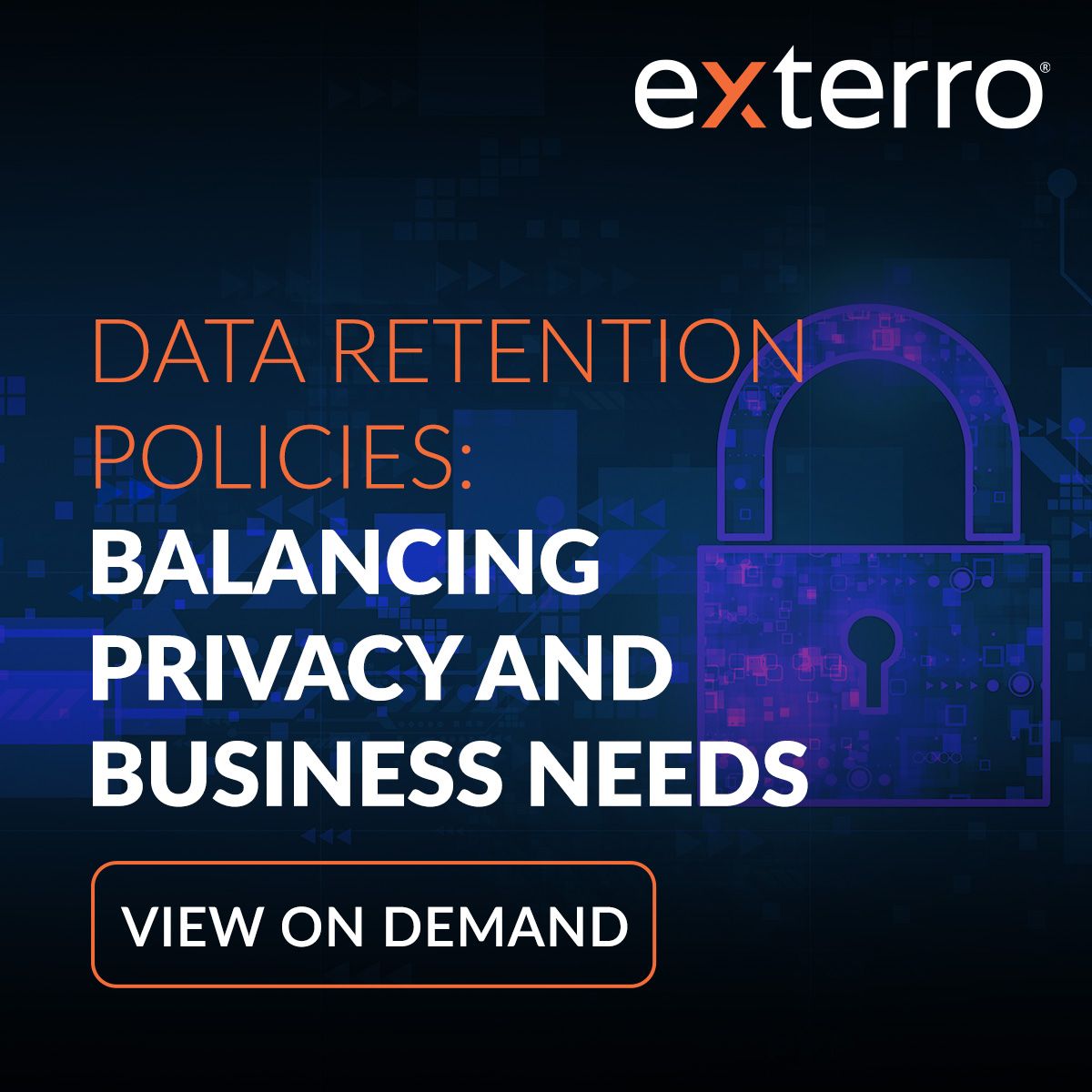 Mike Hamilton, J.D. on LinkedIn: On Demand Webinar | Data Retention ... Mike Hamilton, J.D. on LinkedIn: On Demand Webinar | Data Retention ...