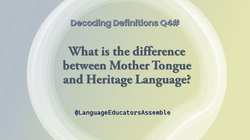 Language Educators Assemble on LinkedIn: What is the difference between ... Language Educators Assemble on LinkedIn: What is the difference between ...