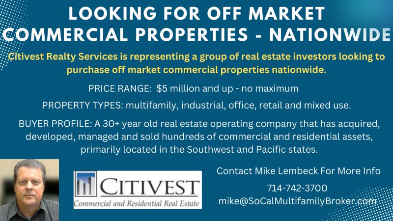Looking for off market commercial properties. NATIONWIDE PRICE RANGE ... Looking for off market commercial properties. NATIONWIDE PRICE RANGE ...
