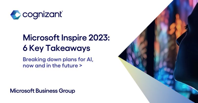 Cognizant Microsoft Business Group on LinkedIn: Microsoft Inspire 2023 ... Cognizant Microsoft Business Group on LinkedIn: Microsoft Inspire 2023 ...