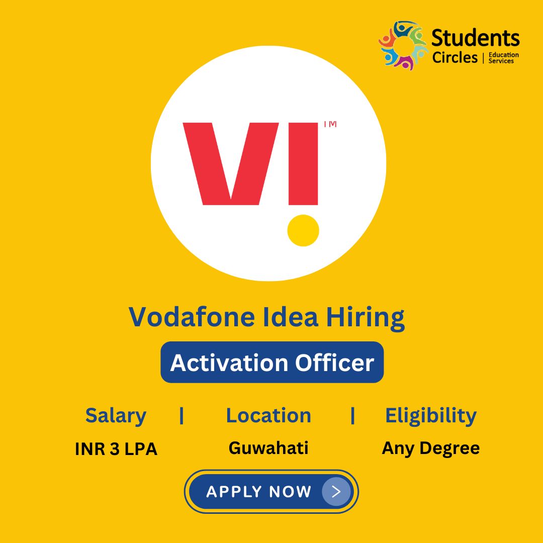 Students Circles on LinkedIn: 🔥 Vodafone Idea Hiring Activation Officer ... Students Circles on LinkedIn: 🔥 Vodafone Idea Hiring Activation Officer ...