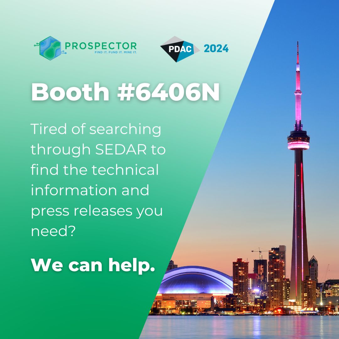 Visit Prospector at PDAC2024 to learn more! | Prospector posted on the ... Visit Prospector at PDAC2024 to learn more! | Prospector posted on the ...