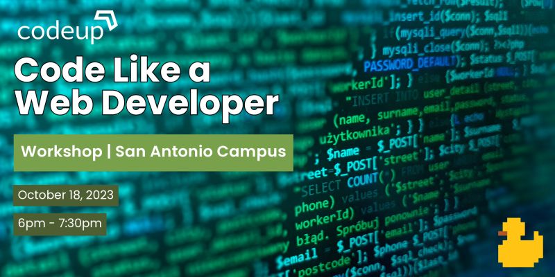 Codeup on LinkedIn: Unleash your inner web developer at our free ... Codeup on LinkedIn: Unleash your inner web developer at our free ...