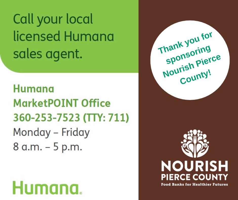 Nourish Pierce County on LinkedIn: Thank you, Humana for sponsoring ... Nourish Pierce County on LinkedIn: Thank you, Humana for sponsoring ...